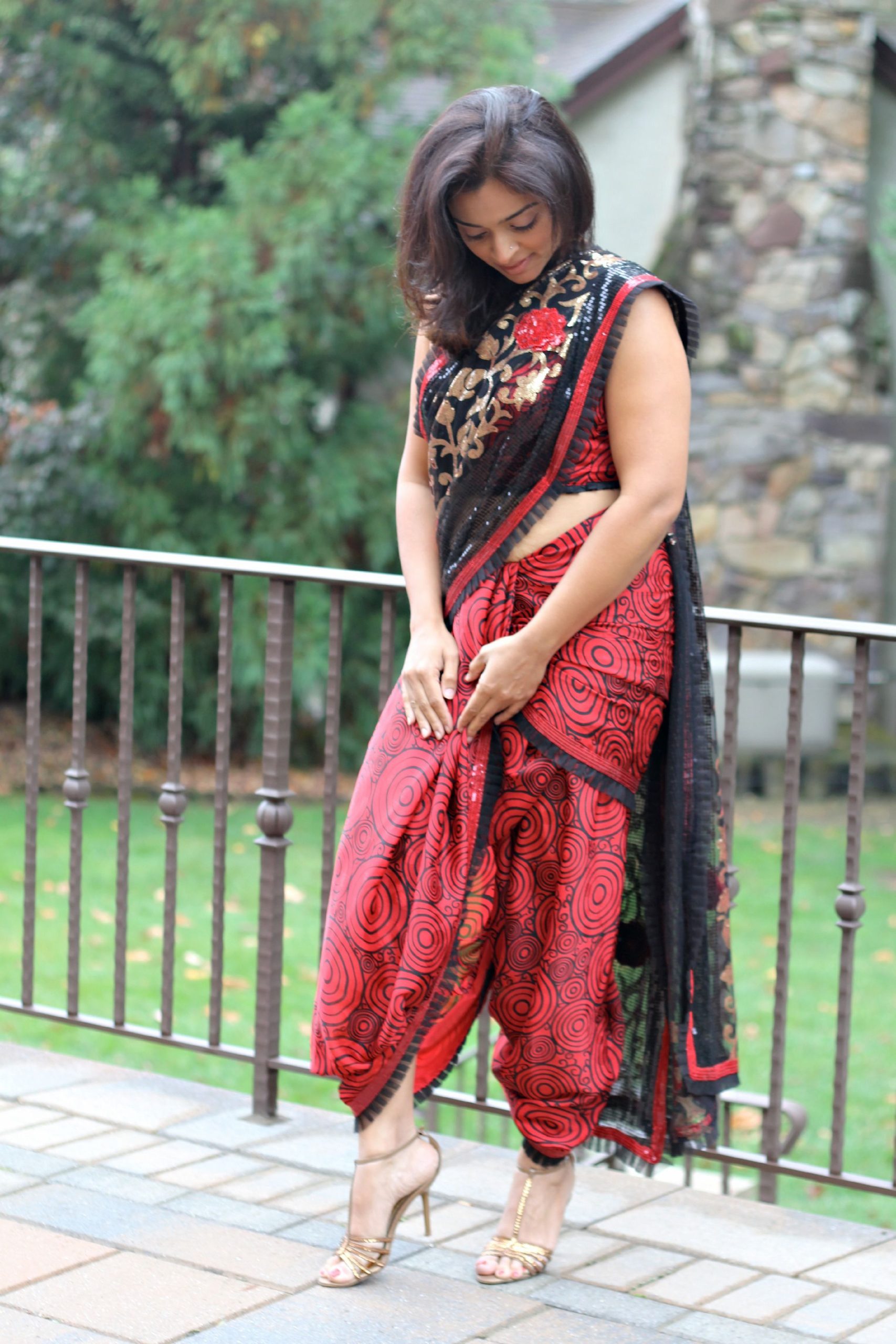 Dhoti Style Sari